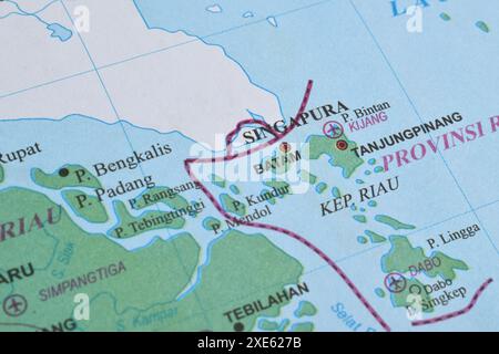 Map of Batam City, is the largest city in the Riau Islands province ...