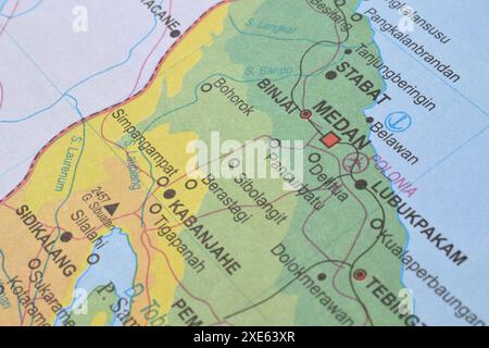 Map of Medan City, is the capital of North Sumatra Province, Indonesia ...