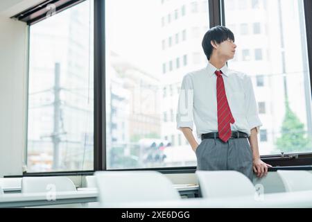 Prep school Male high school student Stock Photo - Alamy