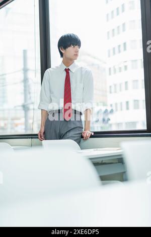Prep school Male high school student Stock Photo - Alamy