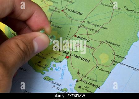 Map of Bandar Lampung City, which is the provincial capital and largest ...