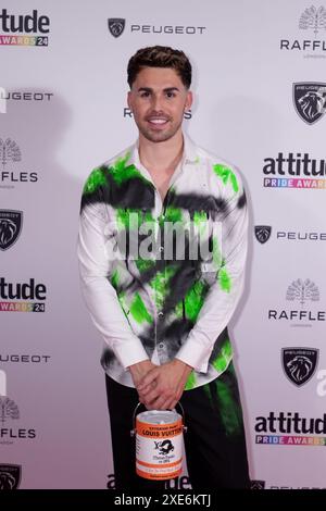 Joe Baggs attending the Peugeot Attitude Pride Awards 2024 at Raffles ...