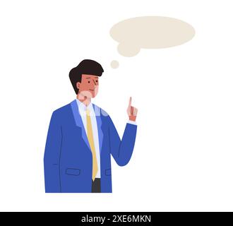 cartoon man pointing with speech bubble Stock Vector Image & Art - Alamy