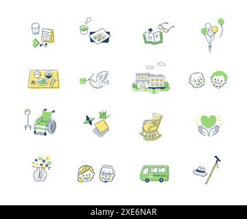 Various care and welfare items Set Stock Photo - Alamy