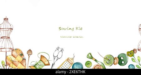 Seamless Banner - Theme Sewing, Handicrafts, Embroidery. Threads ...