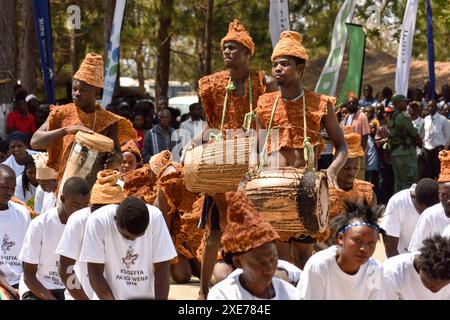 Ukusefya pa Ng'wena, a traditional ceremony of the Bemba people, Kasama ...