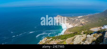 View of Dias Beach from lighthouse, Cape of Good Hope Nature Reserve ...