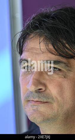 HAMBURG, GERMANY - JUNE 19: Manager Zlatko Dalic of Croatia during the ...