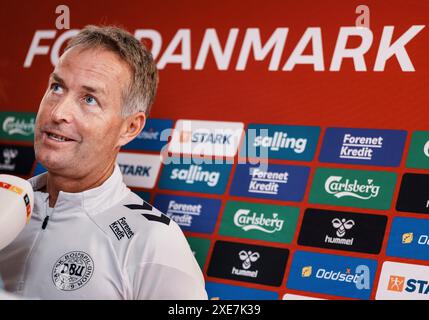 Freudenstadt, Tyskland. 26th June, 2024. Yussuf Poulsen (L) and Victor ...