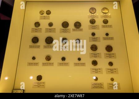 Exhibit in (National Coin Museum), San Jose, Costa, Rica Stock Photo ...