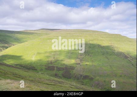 Stepped profile of Waun Fach, Black Mountains, Powys, UK Stock Photo ...