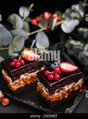 The Perfect Chocolate Cake. Slice of delicious chocolate cake ...