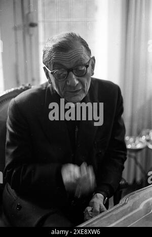 French Jesuit Cardinal Jean Danielou, during a press interview in ...