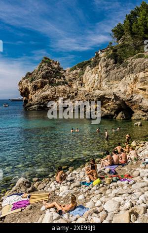Deià cove, Natural area of the Serra de Tramuntana., Majorca, Balearic ...
