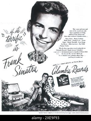 Frank Sinatra, early 1940s Stock Photo - Alamy
