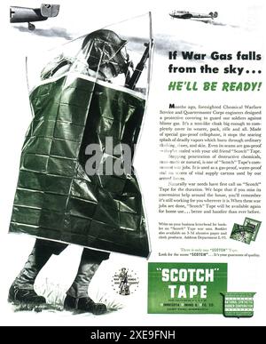 Gas warfare poster, World War I. Poster showing a soldier with his gas ...
