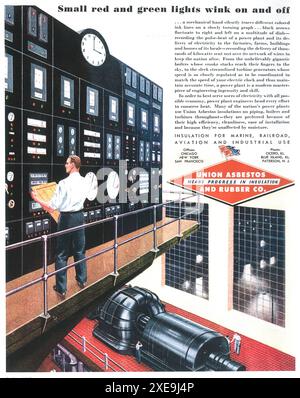 1940s USA Asbestos Magazine Advert Stock Photo - Alamy