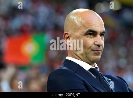 Portugal manager Roberto Martinez during a press conference at the ...