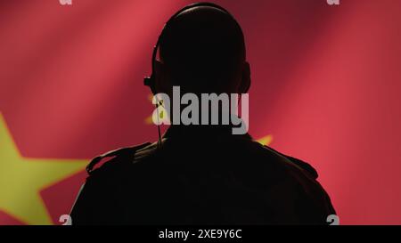 Military dispatcher working for Chinese Communist Party providing informations for troops using ...