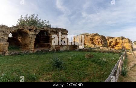The Arcosolium tombs on the Valley of the Temples Stock Photo - Alamy