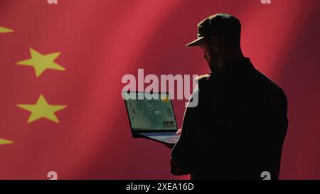 Chinese soldier using radar detecting ballistic missile attacks and ...