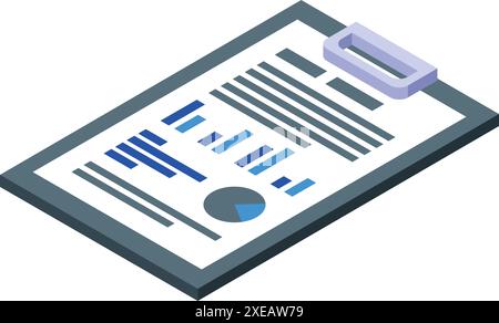 Clipboard is showing a business report with charts and data analysis ...