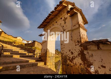Picturesque villages with colonial architecture in Peru Stock Photo - Alamy