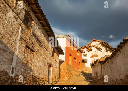 Picturesque villages with colonial architecture in Peru Stock Photo - Alamy