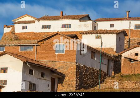 Picturesque villages with colonial architecture in Peru Stock Photo - Alamy