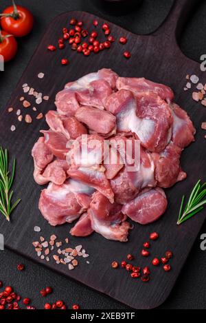 Raw tasty chicken stomach for cooking Stock Photo - Alamy