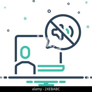 Icon for avoid distraction, avoid Stock Vector Image & Art - Alamy