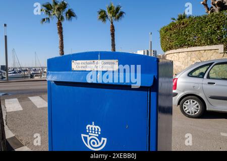 Post box in Es Molinar Stock Photo - Alamy