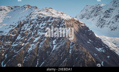 Glacier Head Across Mount Cook Range (Southern Alps), New Zealand Stock ...