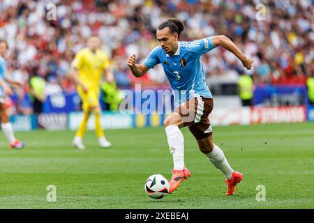 Arthur Theate seen during UEFA Euro 2024 game between national teams of ...