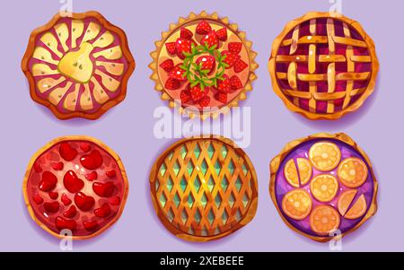Jelly apple pie icon. Cartoon of jelly apple pie vector icon for web ...