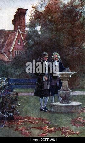 18th Century English Gentry in landscaped parkland, Audley End House ...