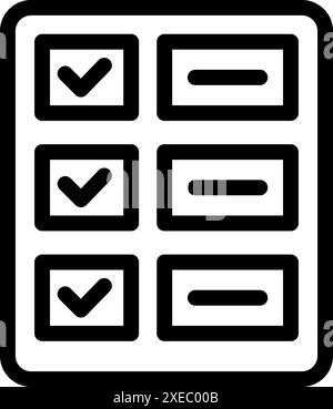Tablet task schedule icon outline vector. Event person. Busy agenda ...
