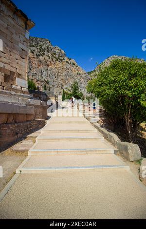 The Treasury of Athens in Delphi Archaeological Ruins of the Oracle of ...