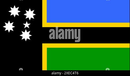 Australian South Sea Islanders flag. Illustration of Australian ...