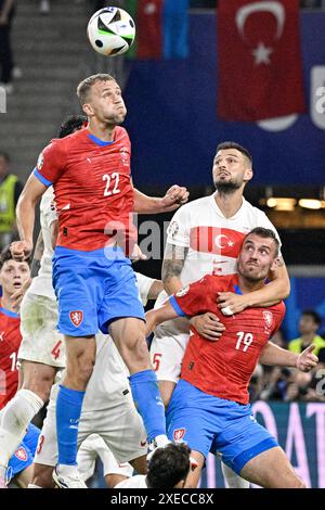 From left Czech Tomas Soucek, David Doudera in action during the ...