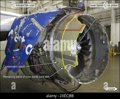 Southwest Airlines Flight #1380 Engine Failure Stock Photo - Alamy
