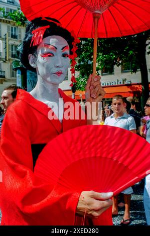 Paris, France, Transvestites in Costume standing on Street at French ...