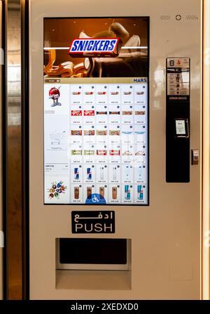 Snacks and drinks in vending machine, Germany Stock Photo - Alamy