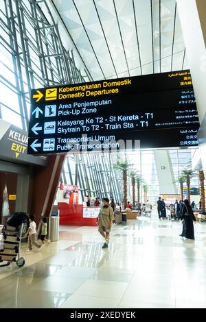 Interior at Soekarno-Hatta international airports in Jakarta Indonesia ...