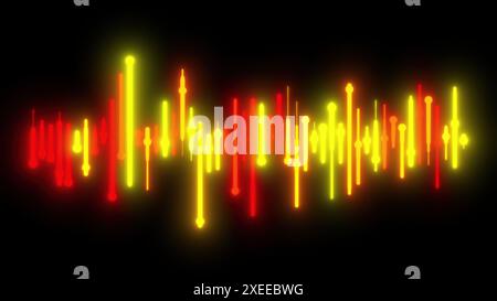 Abstract neon equalizer Stock Photo - Alamy