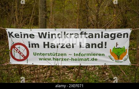 No wind turbines in the Harz Mountains Harzer Land Stock Photo - Alamy
