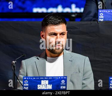 Ben Shalom during a press conference at Manchester Central. Picture ...