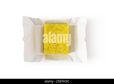 Unwrapped bouillon cube Stock Photo - Alamy
