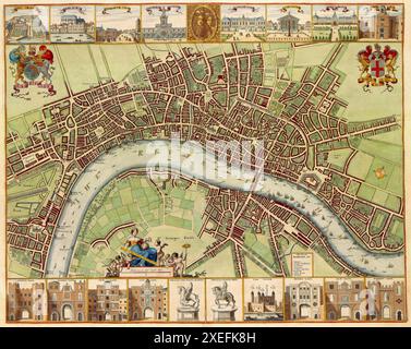 Map Of England 1607 Stock Photo - Alamy