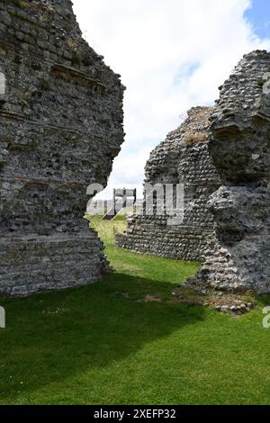A small gateway, called a Postern, at the Roman fort at Richborough ...